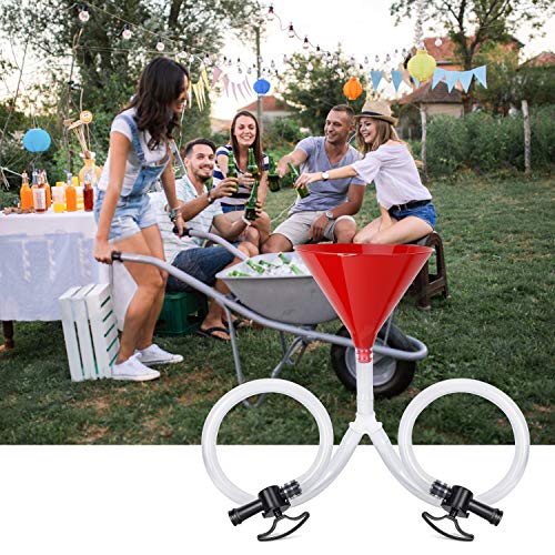 Farielyn-X Beer Bong Funnel with Valve - Newest Valve Design Extra Long ...