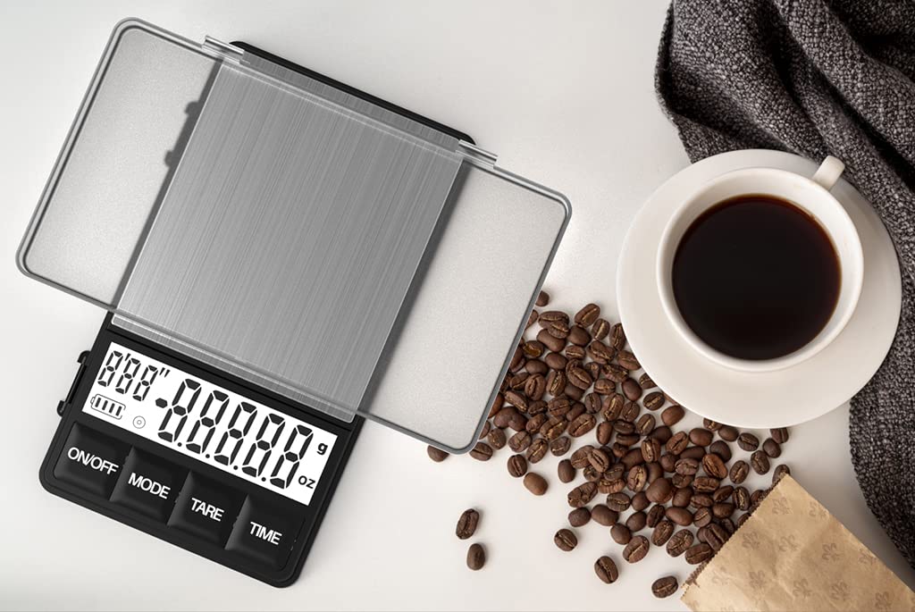 MAXUS Espresso Scale with Timer 1000g/0.1g Drip Coffee Scale, Small and ...