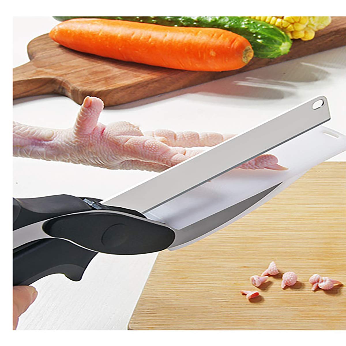 Food Cutter Smart Scissors, Salad Chopper Scissors Vegetable Scissors ...