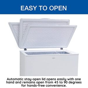 Koolatron Large Chest Freezer, 7.0 cu ft (195L), White, Manual Defrost ...