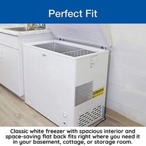 Koolatron Large Chest Freezer, 7.0 cu ft (195L), White, Manual Defrost ...