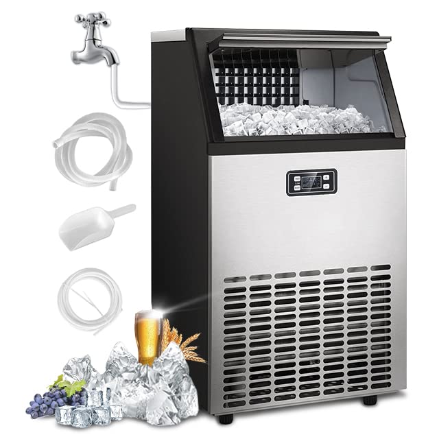 Undercounter Ice Maker Machine Commercial, Built in Nugget Ice Cubes ...