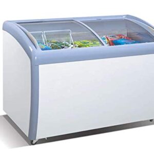 Tiger Chef Commercial Angle Curved Top Chest Freezer Glass Top, Deep ...