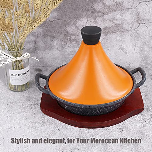 YLWX Induction Non-stick Tagine Pot, Moroccan Tajine Cooking Pot, Slow ...
