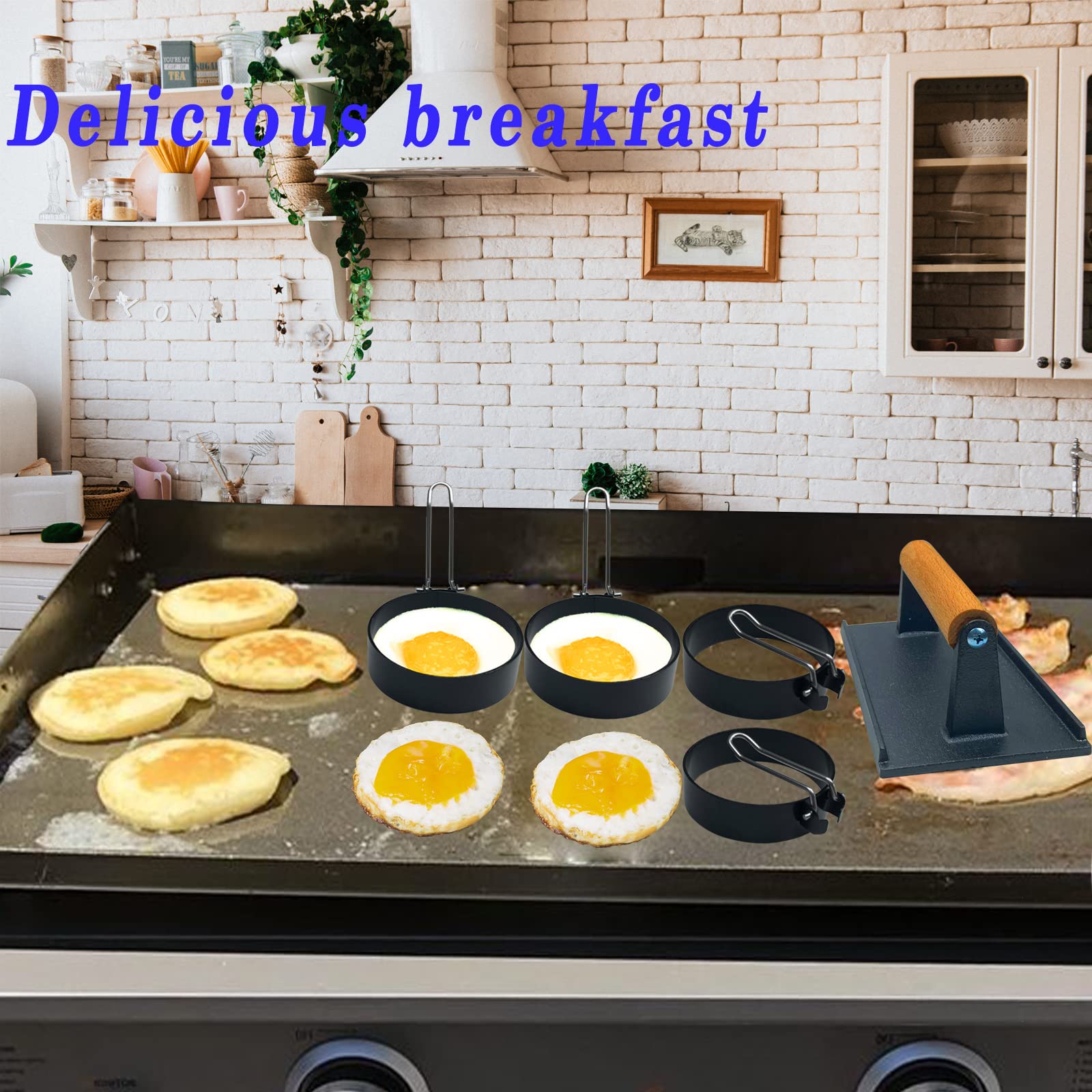HSUJCYF Griddle Breakfast Kit for Blackstone, 8 Piece Griddle ...