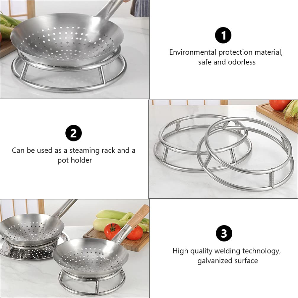 OSALADI Wok Ring for Gas Stove: Stainless Steel Wok Rack, Wok Stand ...