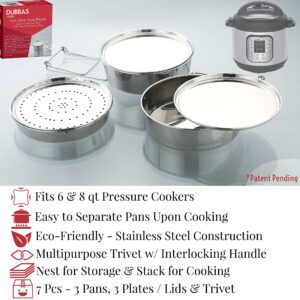 Dubbas - Premium Quality 3 Tier Stainless Steel Stacking Insert Pans ...