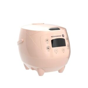 Reishunger Digital Mini Rice Cooker & Steamer, Pink with Keep-Warm ...