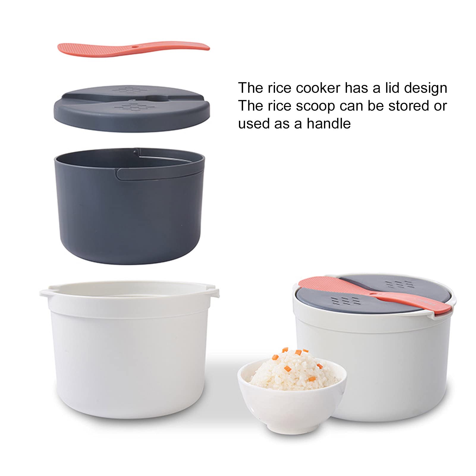 Kitchen Cookware, 2-Layer Rice Cooker Kitchen Supplies High Temperature ...
