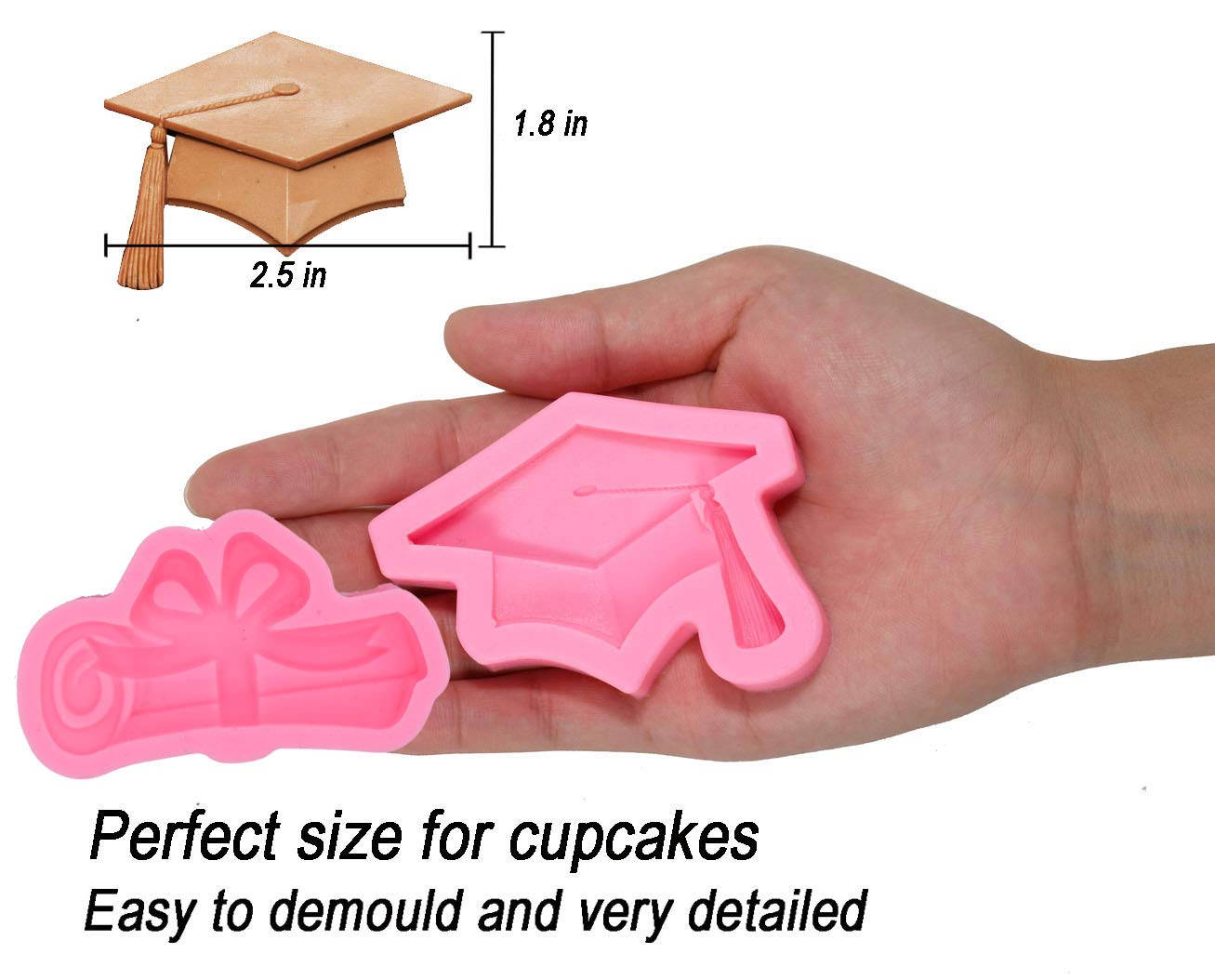 Graduation Mold Graduation Chocolate Candy Molds Graduation Cupcake ...