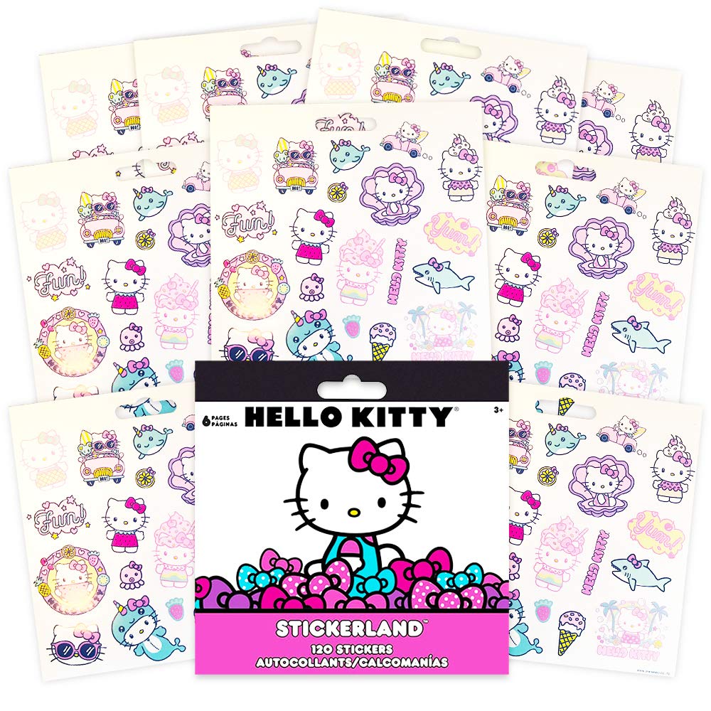 Hello Kitty Backpack Lunch Box for Girls, Kids ~ 4 Pc Bundle with 16 ...