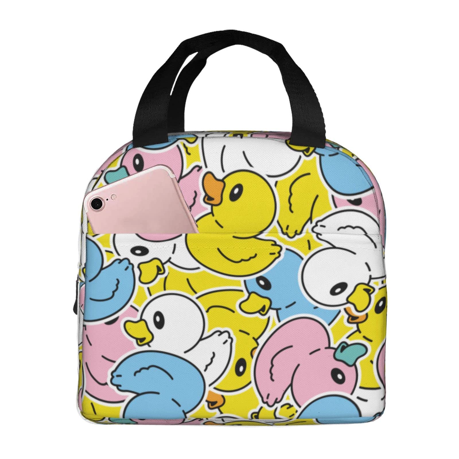 Echoserein Duck Lunch Bag Cute Insulated Lunch Box Reusable Lunchbox ...