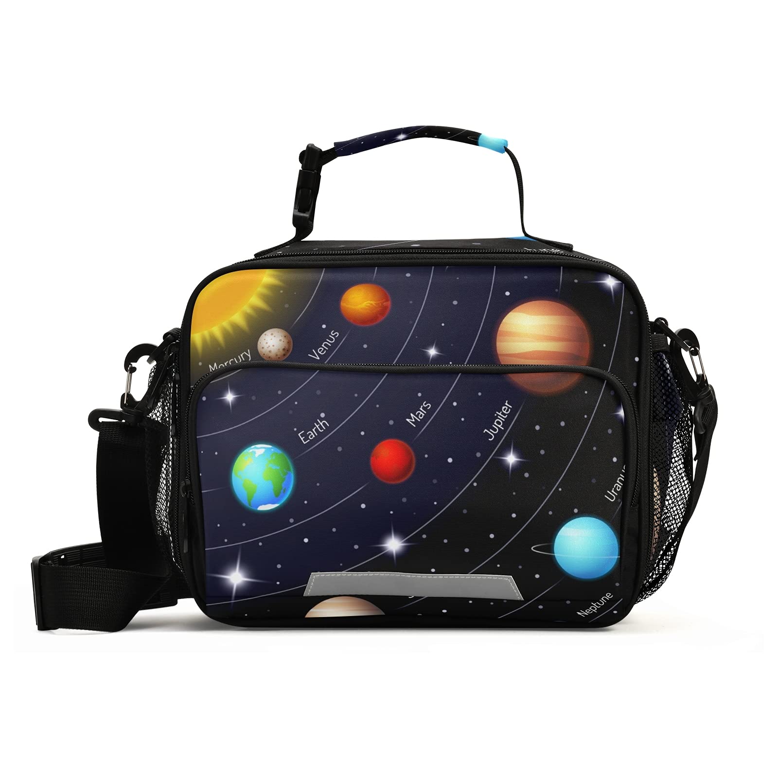 Sinestour Insulated Lunch Bag Colorful Solar System Lunch Box Container ...
