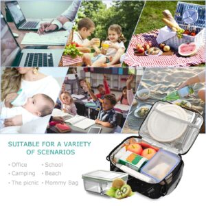 Sinestour Insulated Lunch Bag Colorful Solar System Lunch Box Container ...