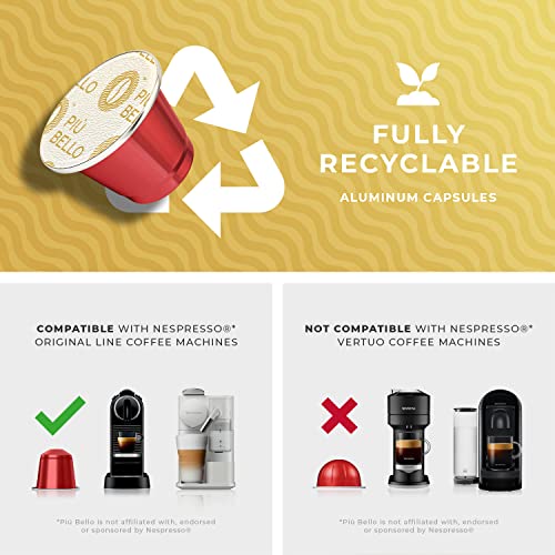Piu Bello Coffee Pods Variety Pack - Nespresso Machine (Original ...