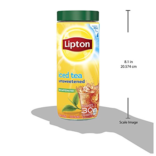 Lipton Iced Tea Mix, Black Tea, Unsweetened Iced Tea, Decaf Tea, Makes ...