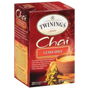 Twinings Ultra Spice Chai Tea Bags - Individually Wrapped, Black Tea ...