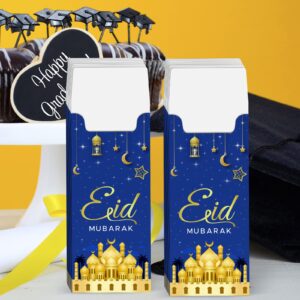 50 Pieces Ramadan Eid Mubarak Silverware Bags Eid al-Adha Utensil ...