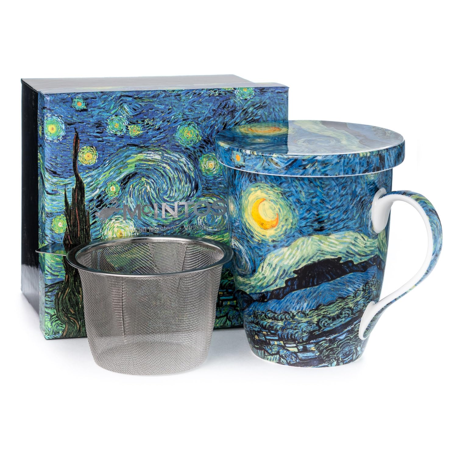 McIntosh Old Masters Vincent van Gogh Starry Night Fine China Tea Mug ...