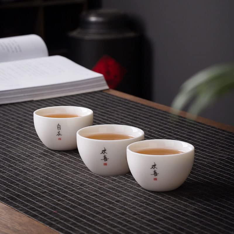 JinRu BaoHua China Pin tea cups, kung fu tea cups, tea cups set of 5 ...