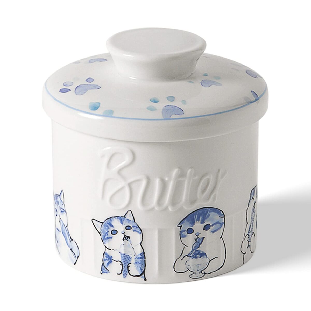 Toptier Butter Dish with Lid, Cute Bear Butter Dish , Porcelain Butter ...