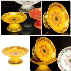 VOSAREA Buddhist Offering Plate Tall Tribute Plate Buddha Offering Tray ...