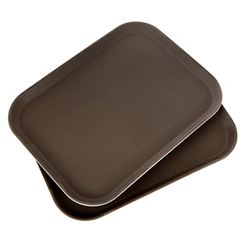 PETTYOLL 2PCS Cafeteria Trays, 12" x 16" Inch Plastic Restaurant ...