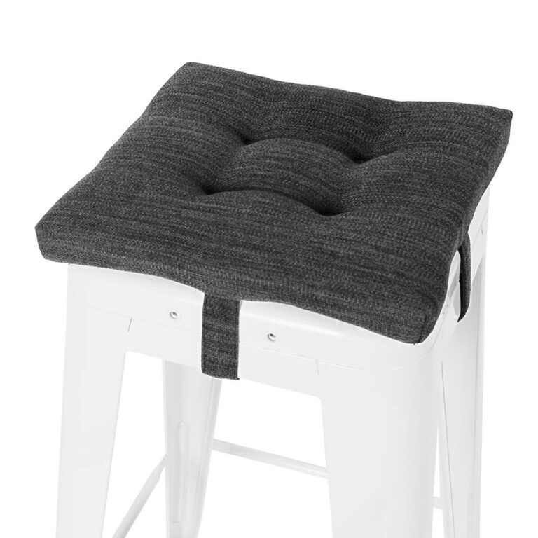 baibu Rectangle Bench Stool Cushion, Set of 4 Non-Slip Saddle Stool ...