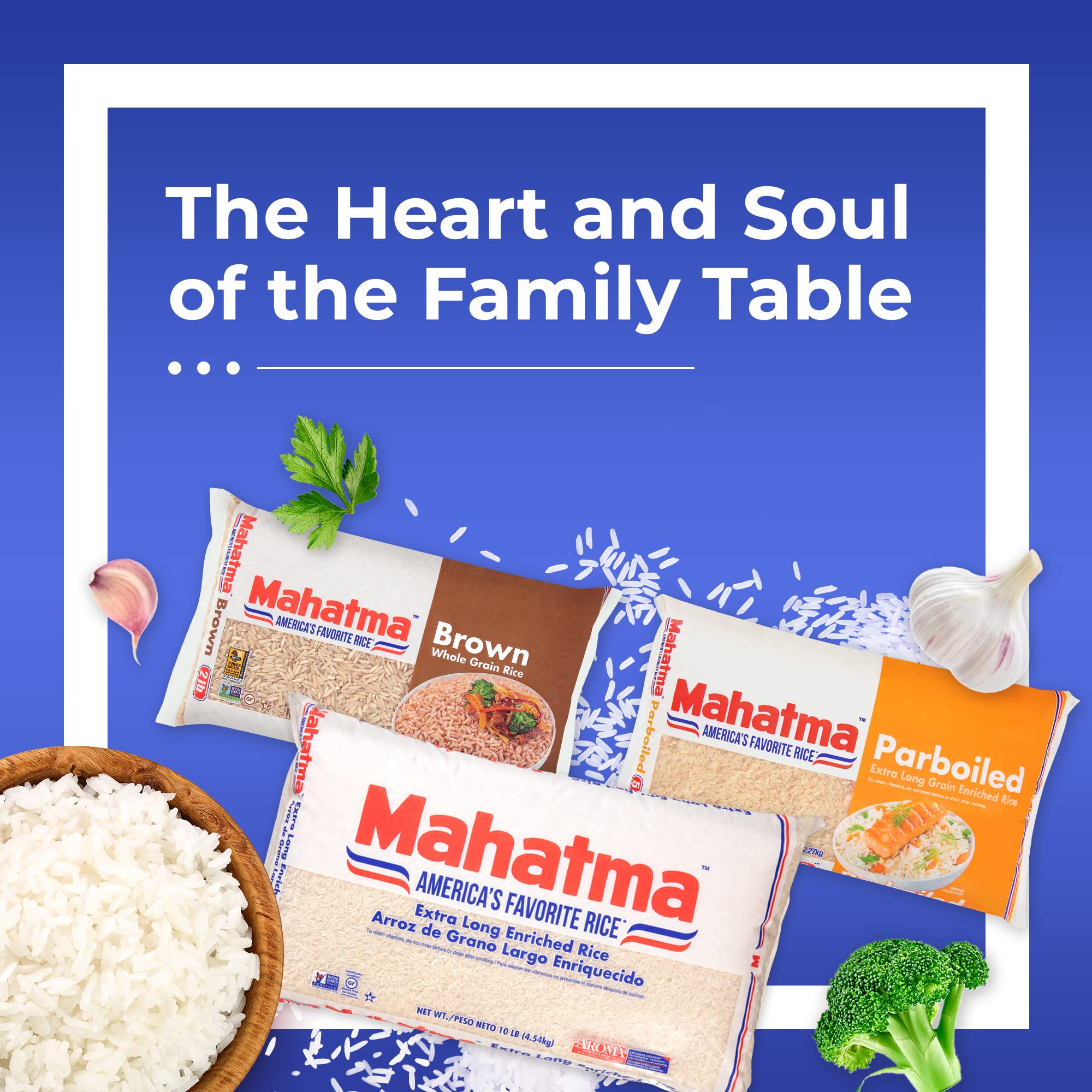 Mahatma Extra Long Grain White Rice, 10 Pound, Gluten-Free and Non-GMO ...