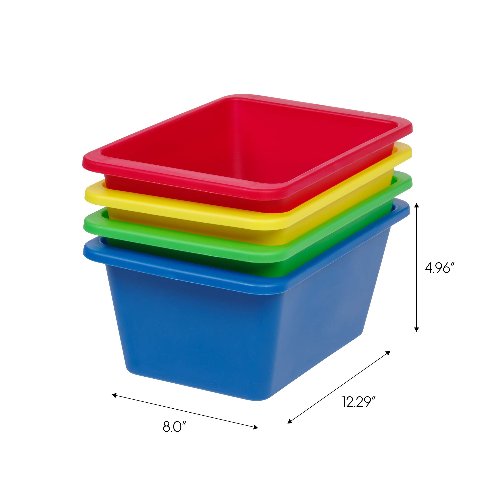 IRIS USA, Inc. Small Multi-Purpose Plastic Storage Bins, 4-Pack ...