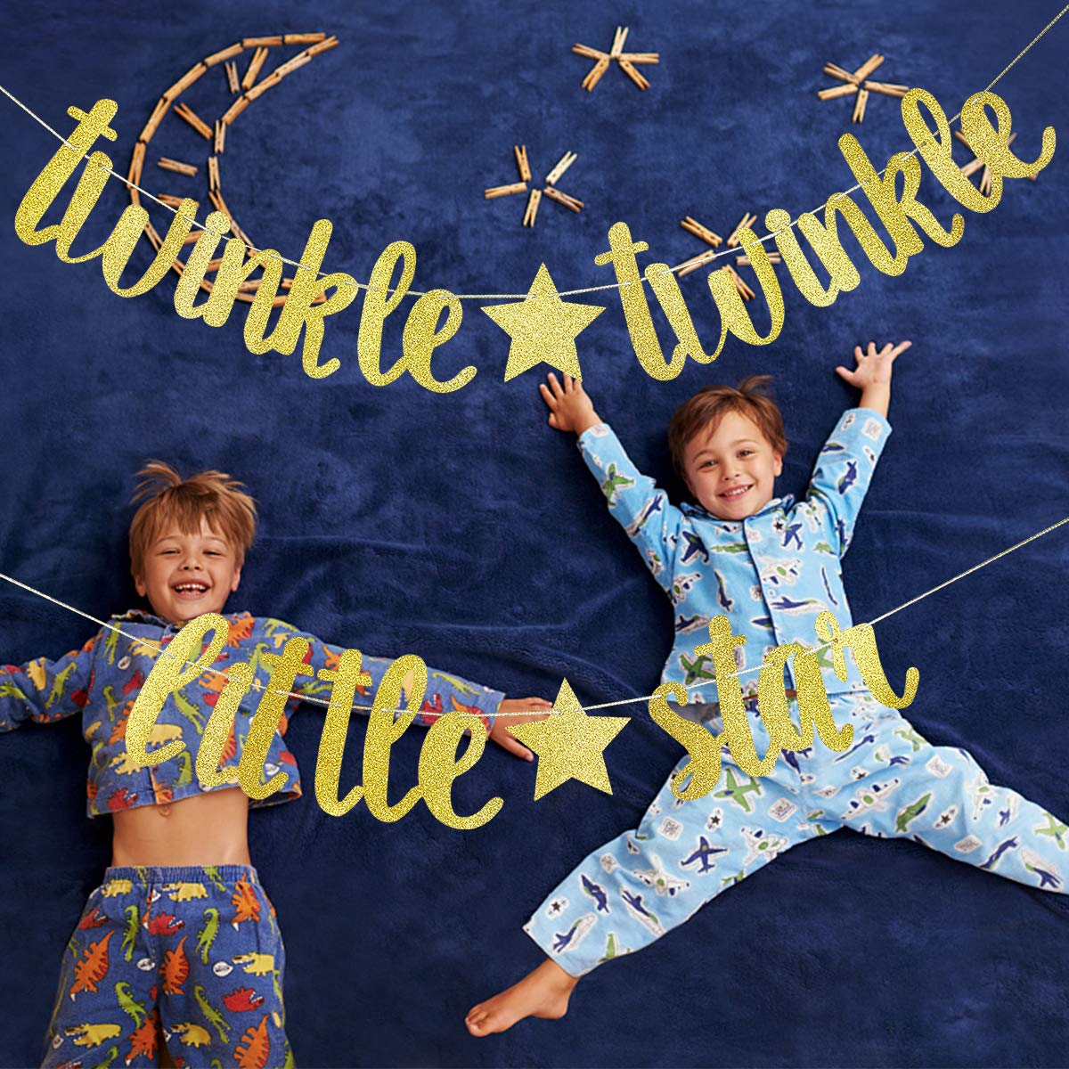 Gold Glitter Twinkle Twinkle Little Star Banner Twinkle Twinkle Little ...