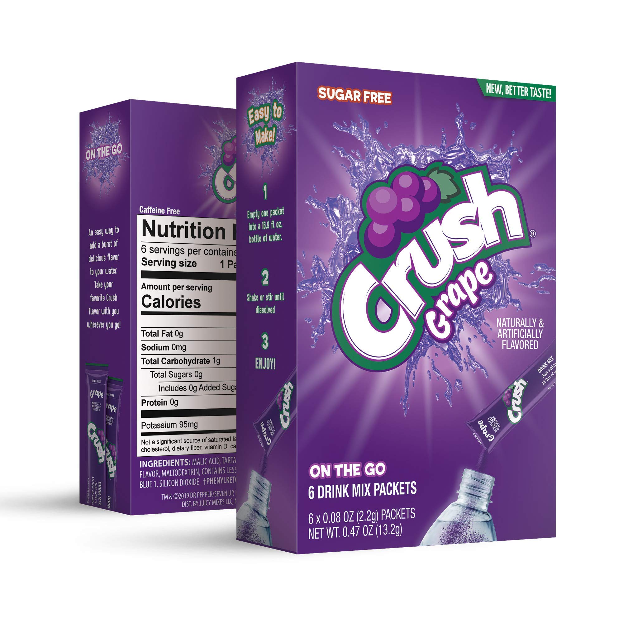Crush- Powder Drink Mix - Sugar Free & Delicious (Classic Variety, 30 ...