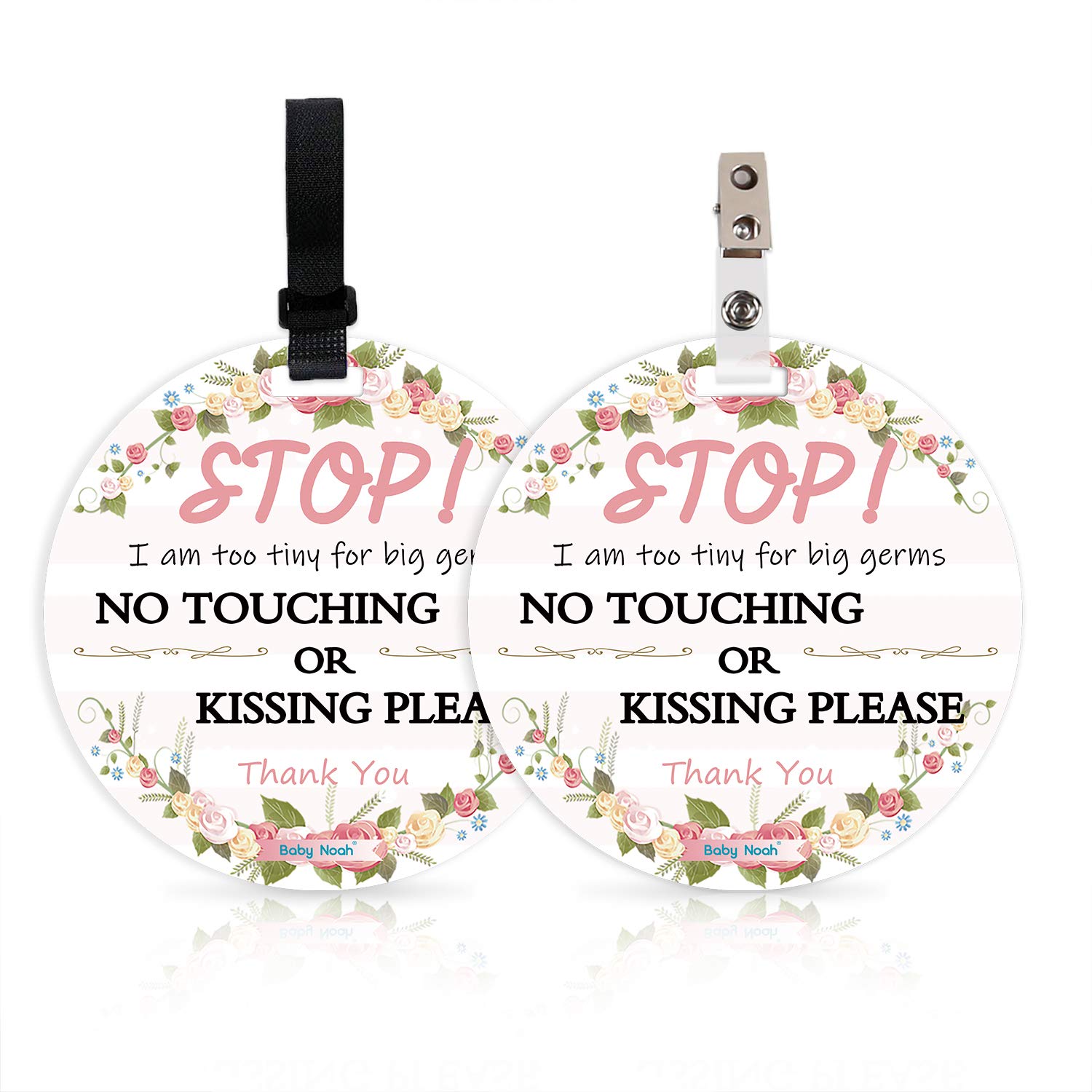 No Touching Newborn Baby Car Set Sign or Stroller Tag, Do Not Touch ...