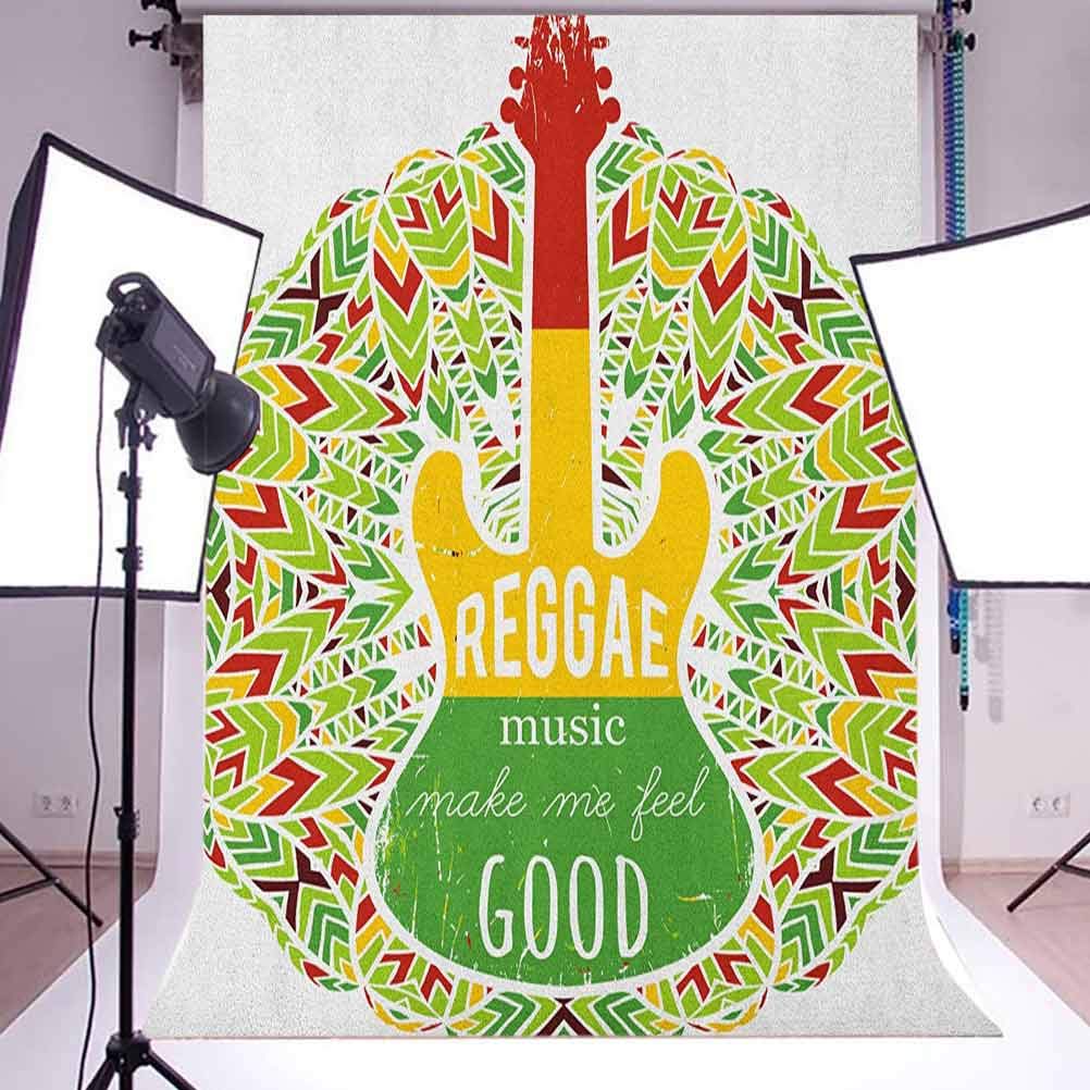 5x7 FT Rasta Vinyl Photography Backdrop,Reggae Music Makes Me Feel Good ...