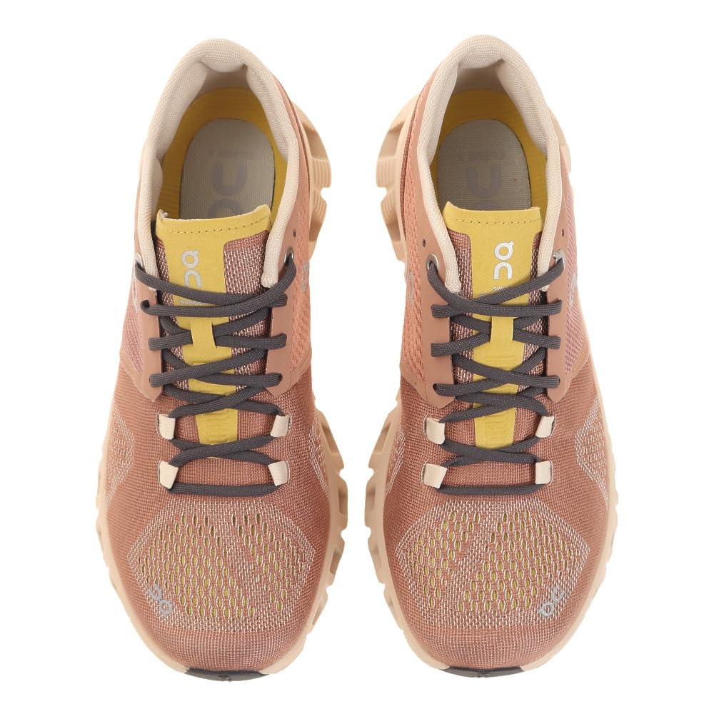 ON Running Womens Cloud X Textile Synthetic Mocha Sand Trainers 6 US ...
