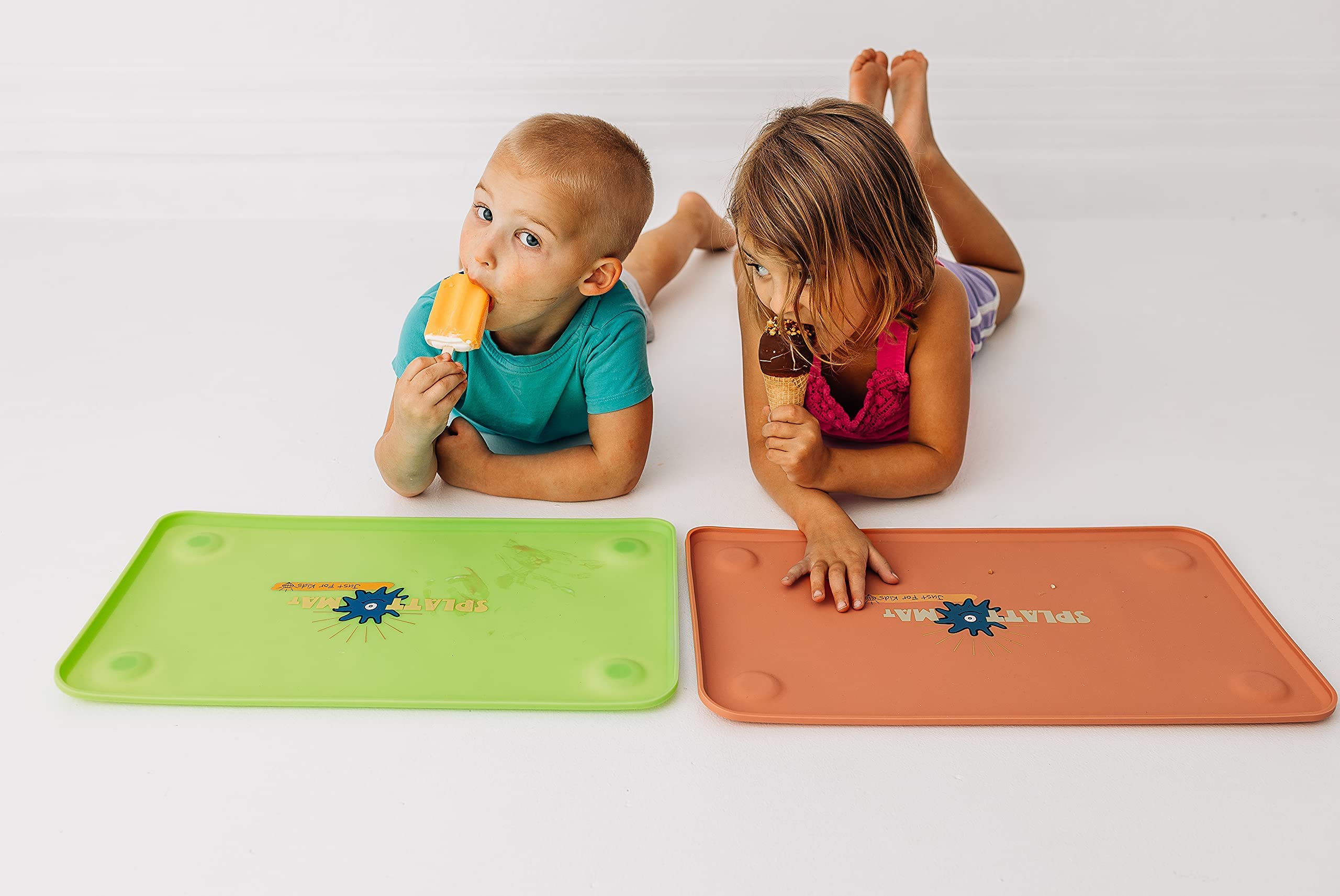 Splattmat Large Silicone Kids Suctioned Placemat, New Sensory ...