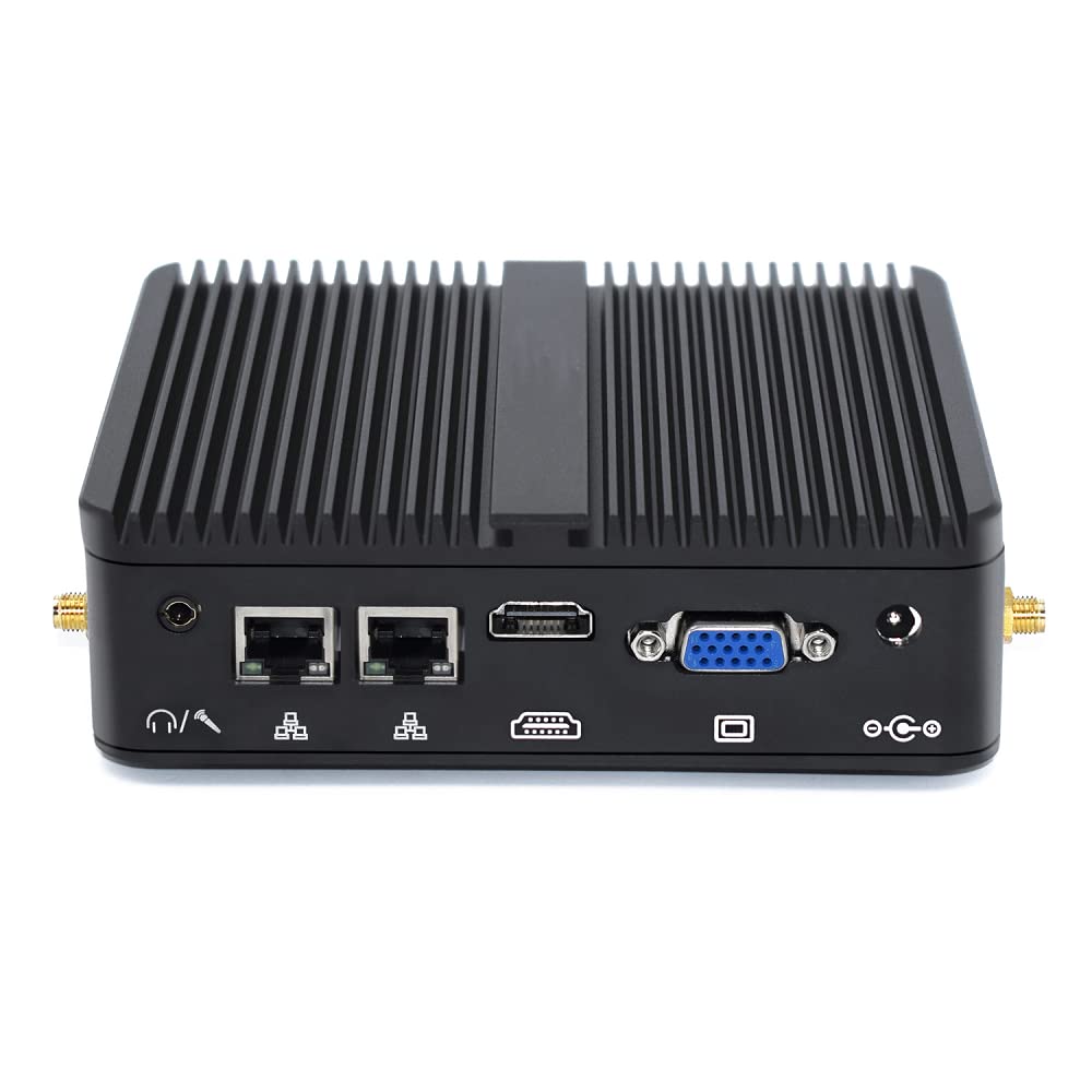 Fanless Mini PC Windows 11 pro, Celeron J4125, 4GB DDR4 RAM 256GB SSD ...