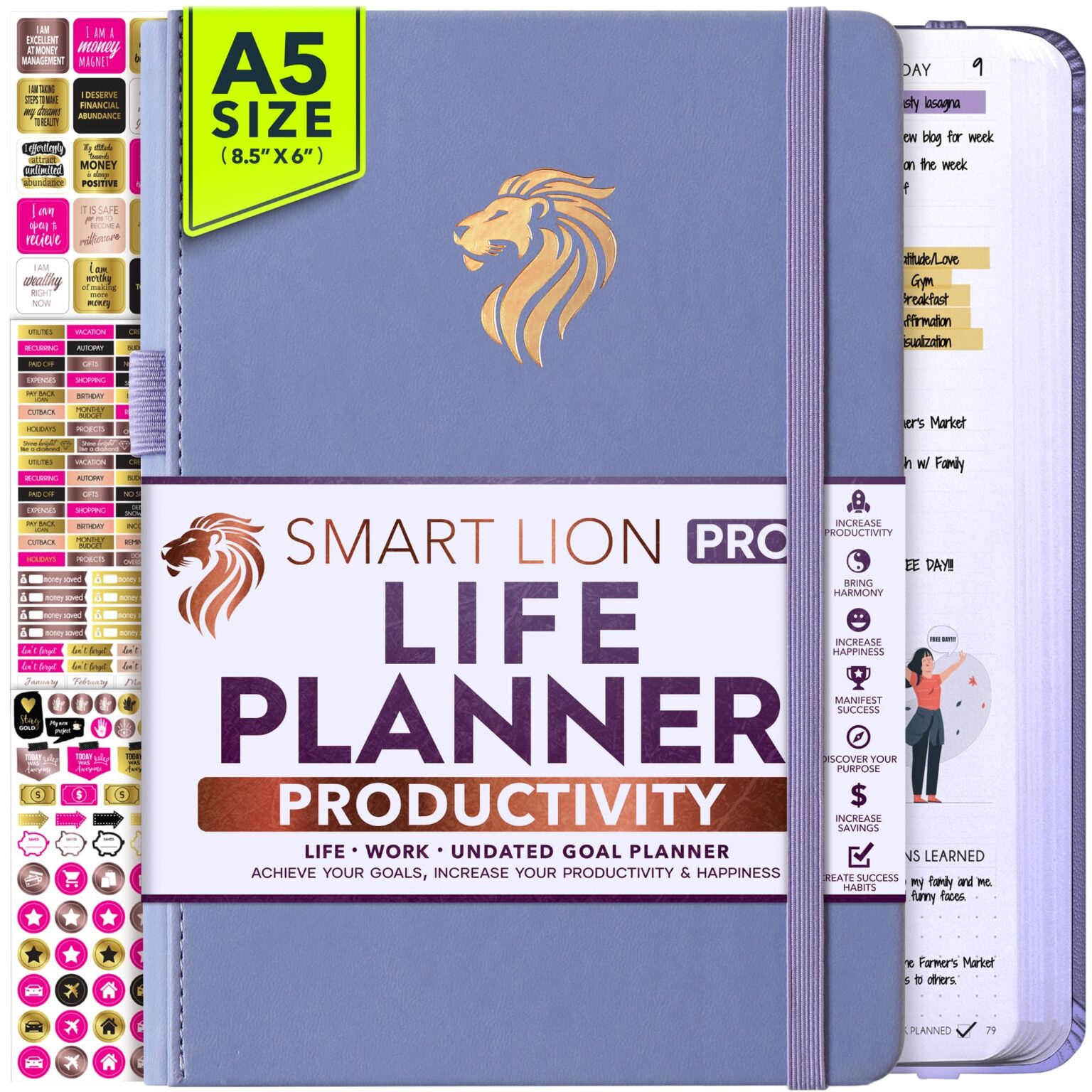 Manifestation Planner - Undated Deluxe Weekly & Monthly Life Planner to ...