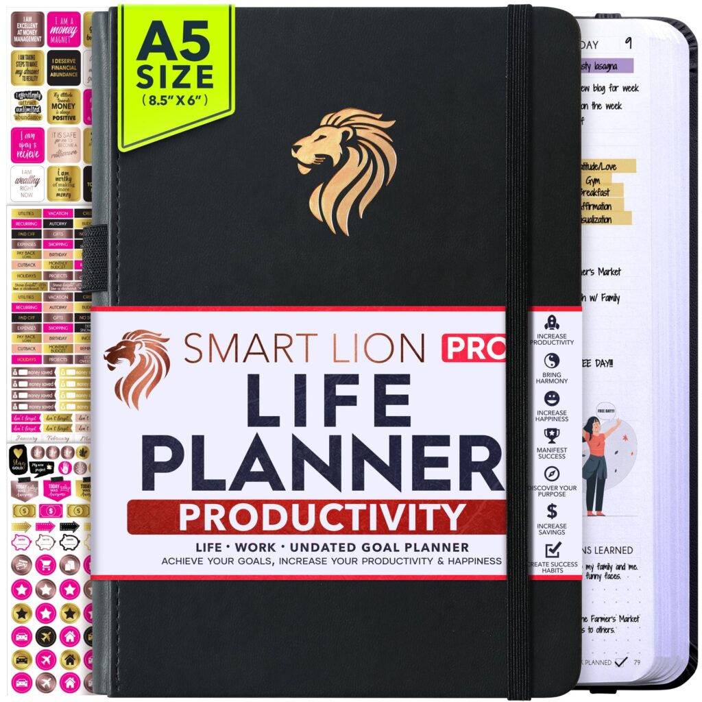 Manifestation Planner - Undated Deluxe Weekly & Monthly Life Planner to ...