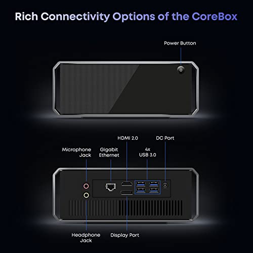 CHUWI CoreBox Mini PC, 16GB LPDDR5 RAM 512GB SSD, Intel 12th Gen i3 ...