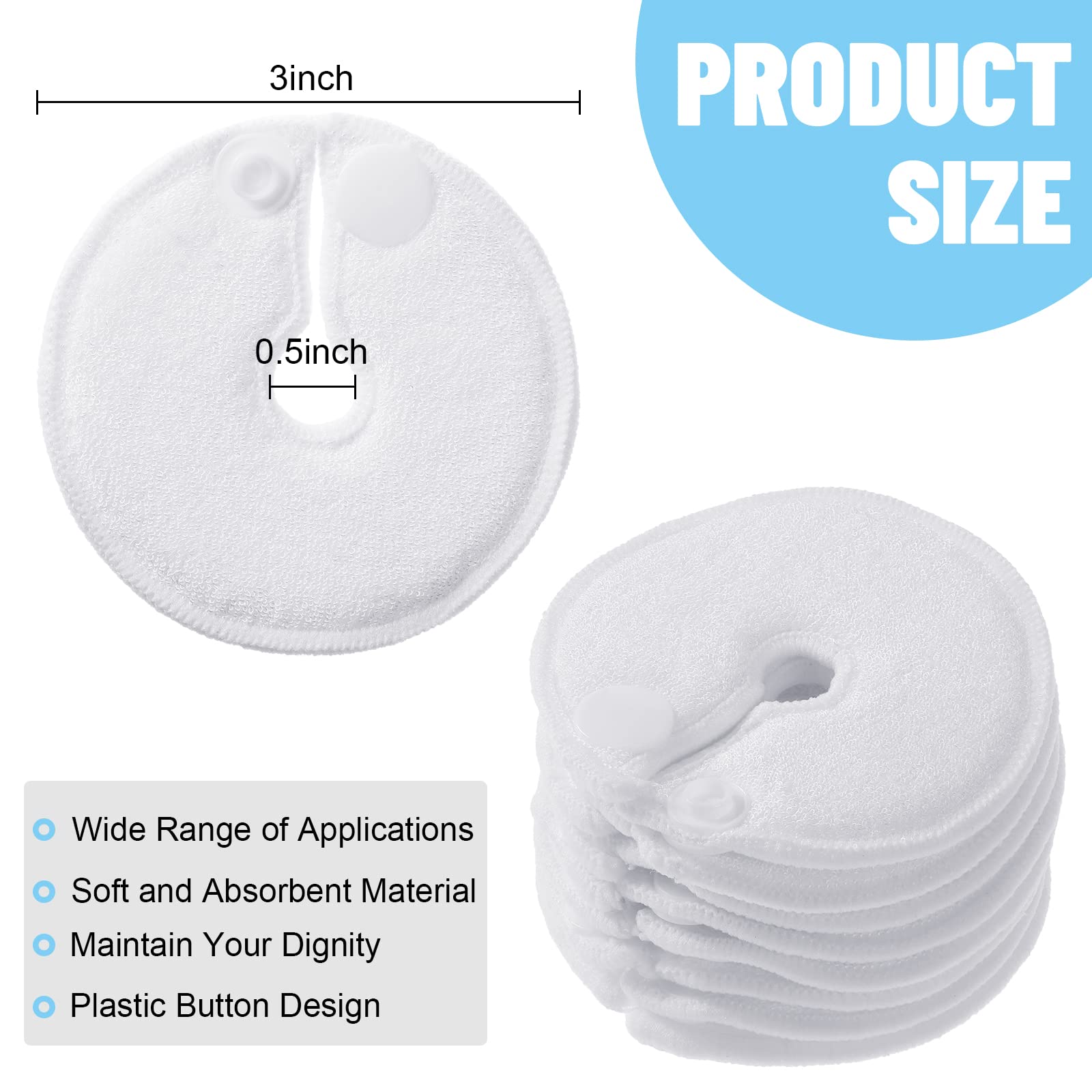 28 Packs G Tube Pads Holder Abdominal G Tube Button Pads Soft G Tube ...