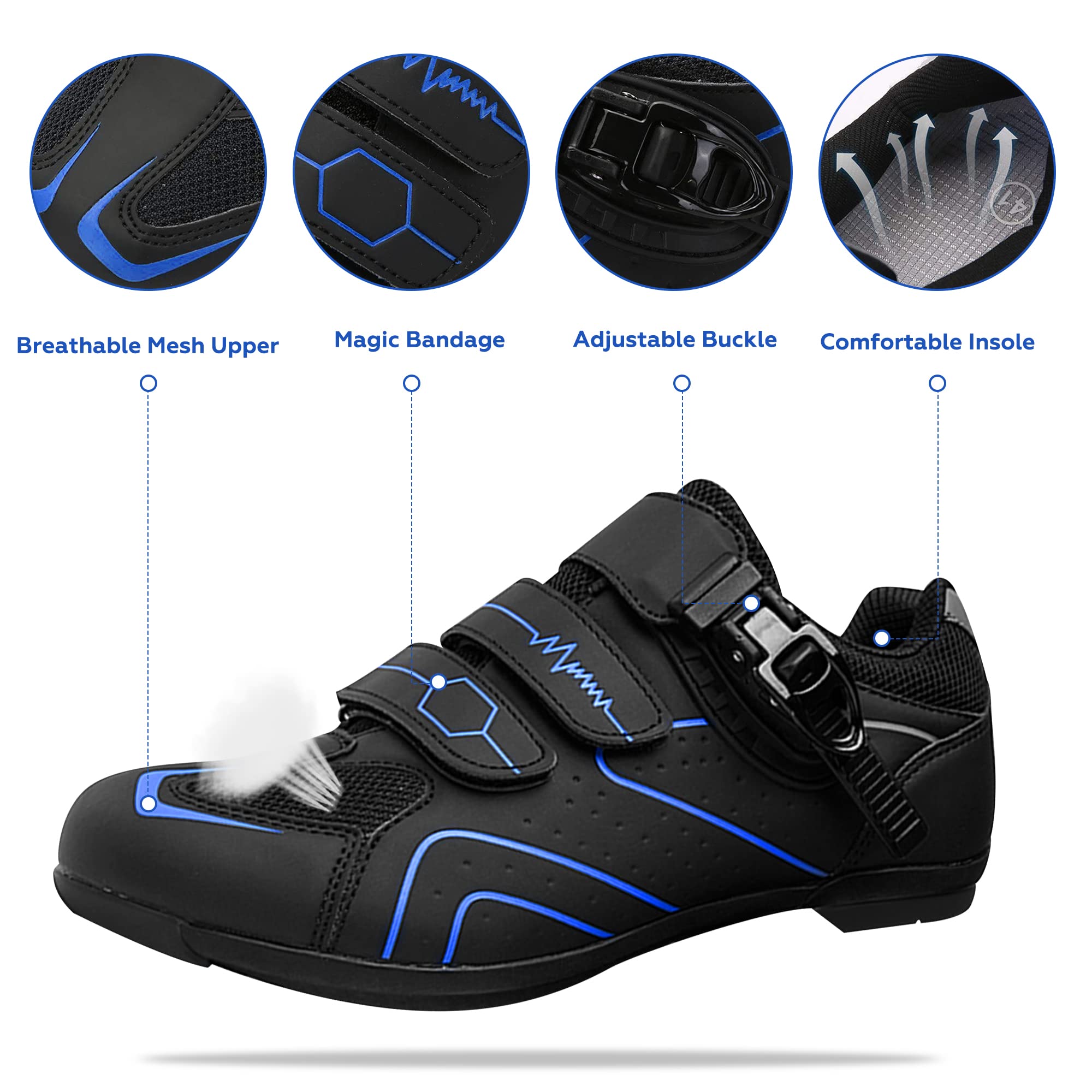 SCHIB Cycling Shoes Compatible with Peloton Look Delta SPD SL Bicycle ...