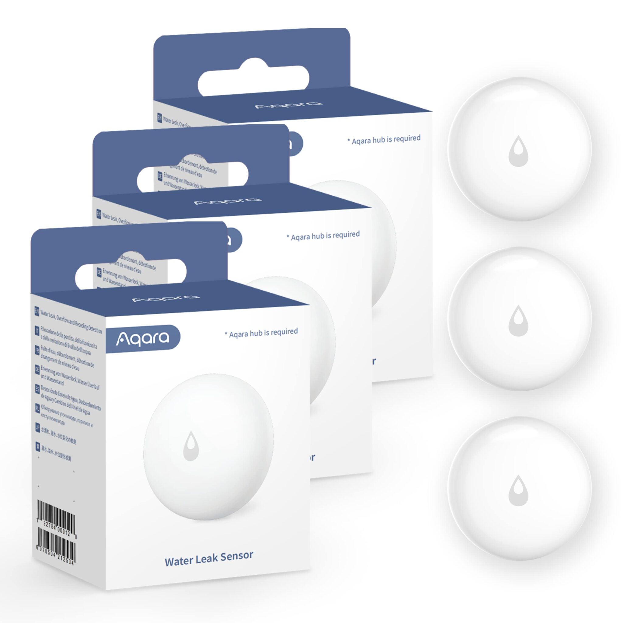 Aqara Smart Hub M2 Plus Aqara Water Leak Sensors, Wireless Water Leak ...