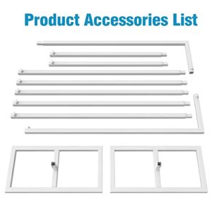 Fomcet 10FT x 10FT Backdrop Stand Heavy Duty with Base, White Portable ...
