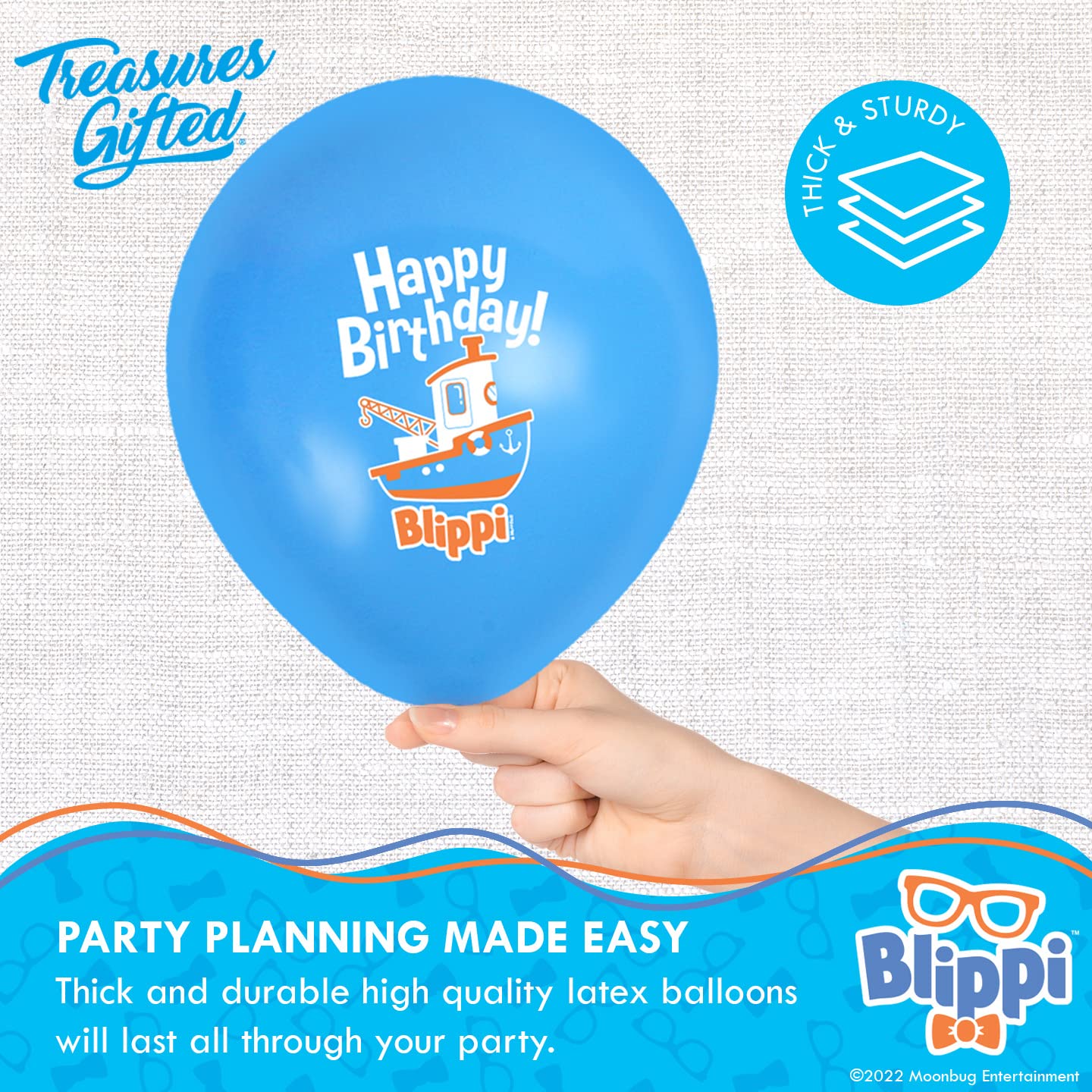 Treasures Gifted Blippi Birthday Party Supplies Vehicle - 12 Pack ...