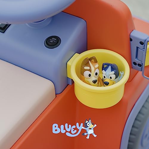 Bluey 6V Ride On Car for Toddlers - Interactive Electric Car for Kids ...