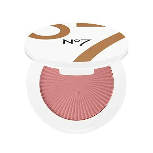 No7 Matte Powder Blush - Pomegranate - Loose Blush Makeup Palette for Instant Flush of Color ...