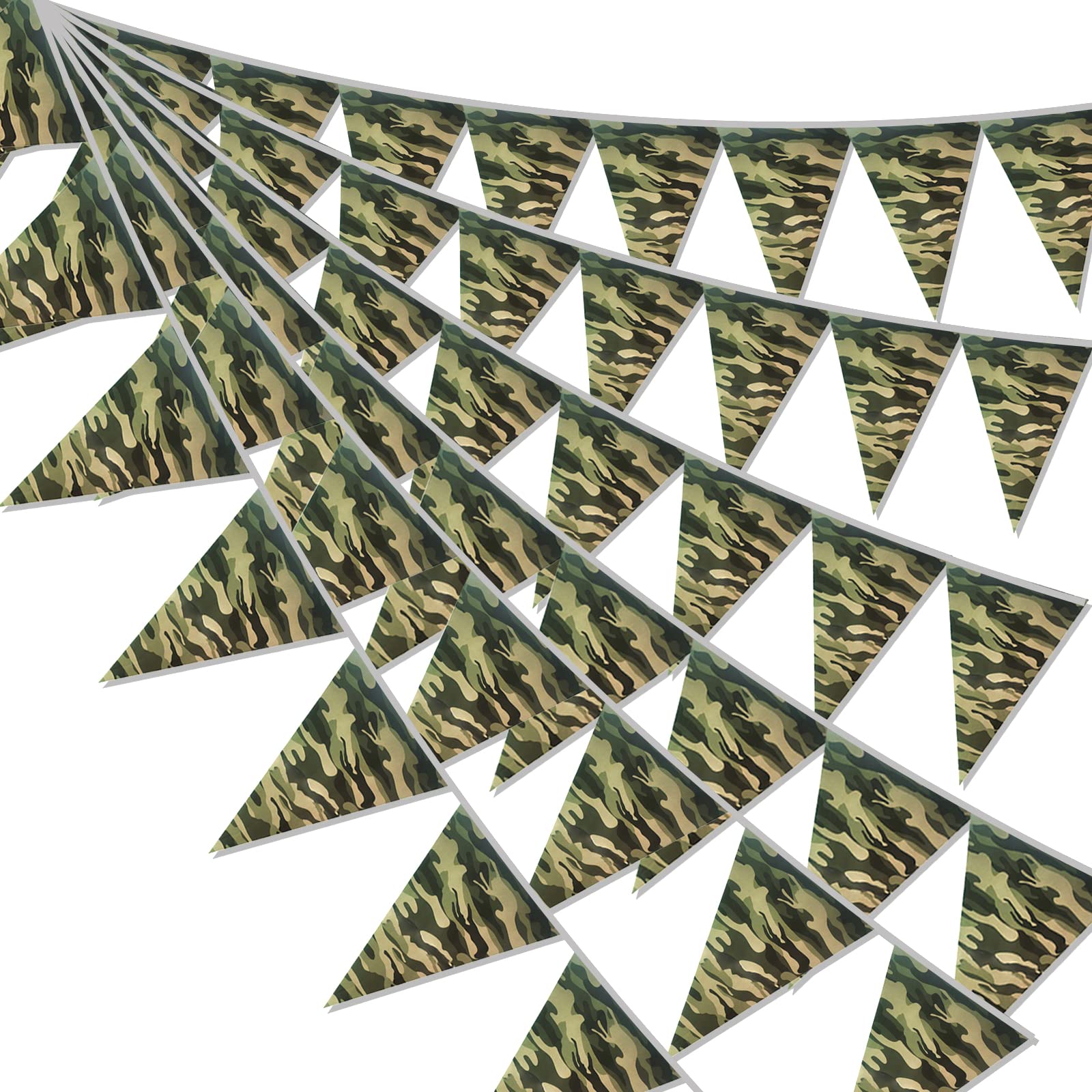 49ft Army Camo Birthday Decorations, Army Camo Pennant Flag Banner ...