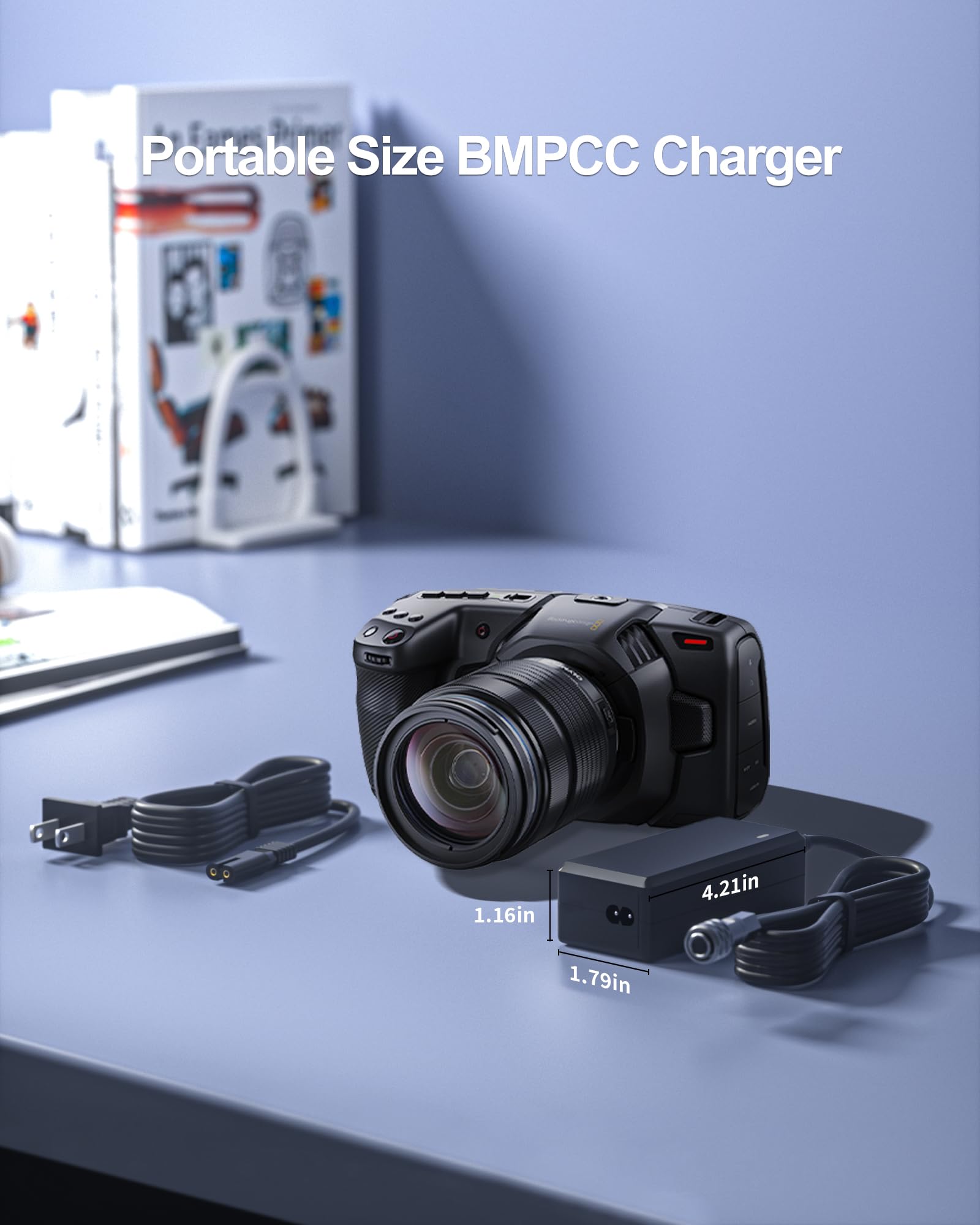 AC Charger for Blackmagic Pocket Cinema Camera 4K, 6K, 6K Pro, 6K G2 ...