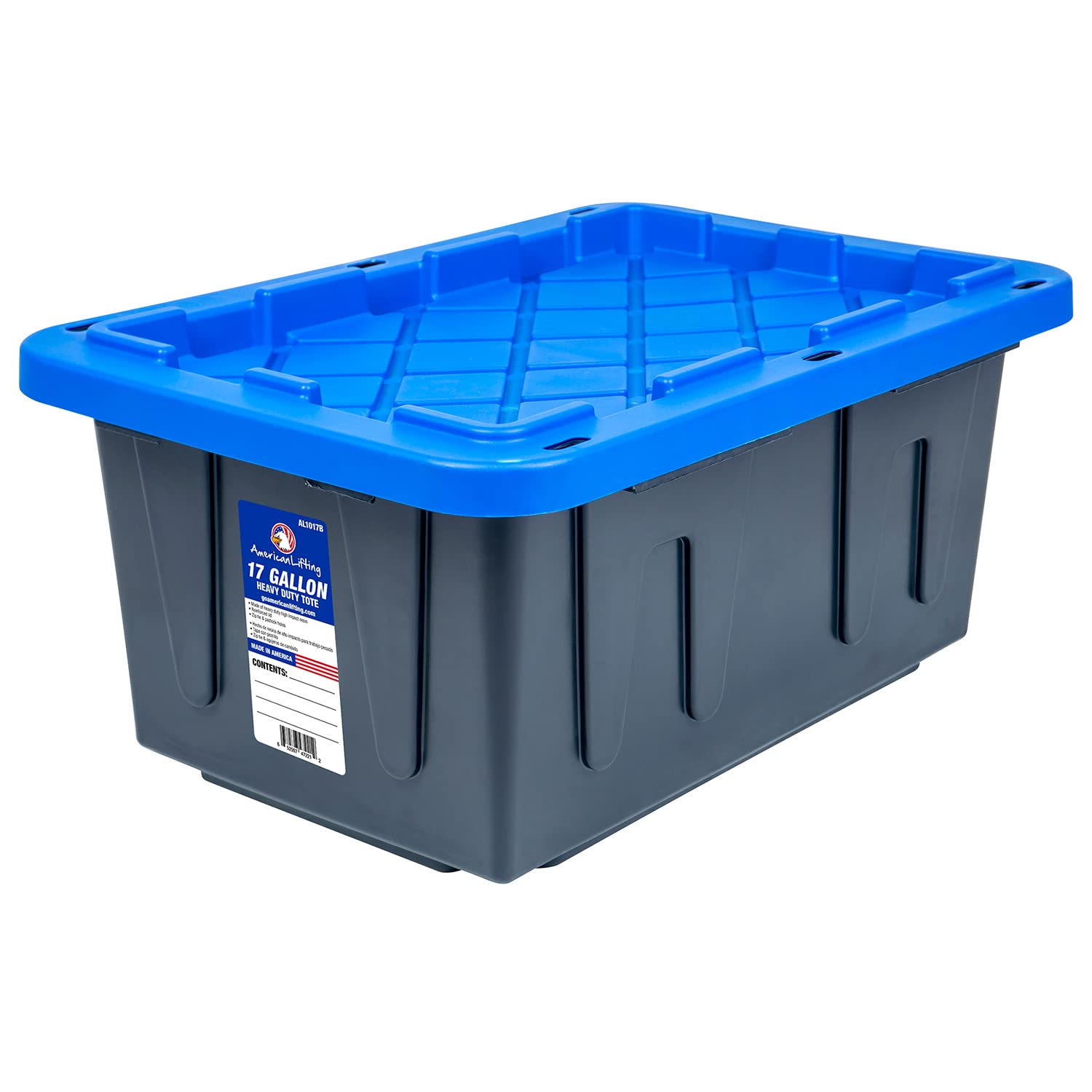 American Lifting 17-Gallon Storage Containers - Tough with Lids Durable ...